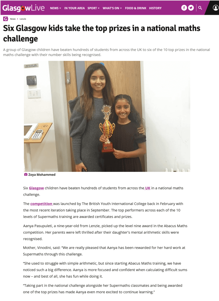 glasgowlive - Supermaths